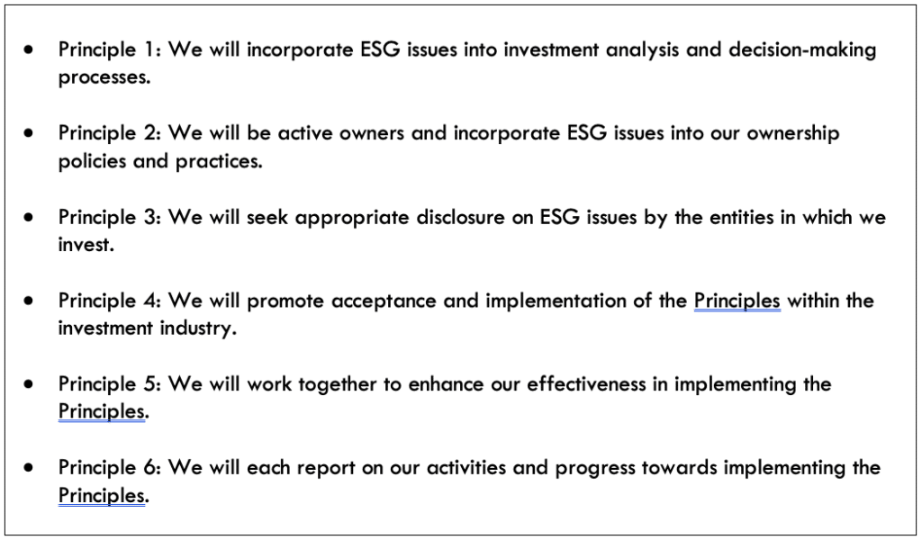 ESG from the Investor’s Perspective - Global Financial Markets Institute